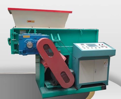 PVC PE Pipe Single Shaft Rotary Shear Shredder Machine For Plastics